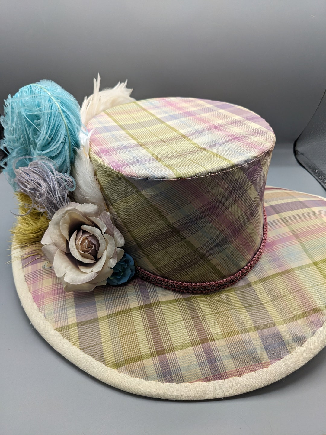 Pastel Plaid Coachman Hat - Etsy