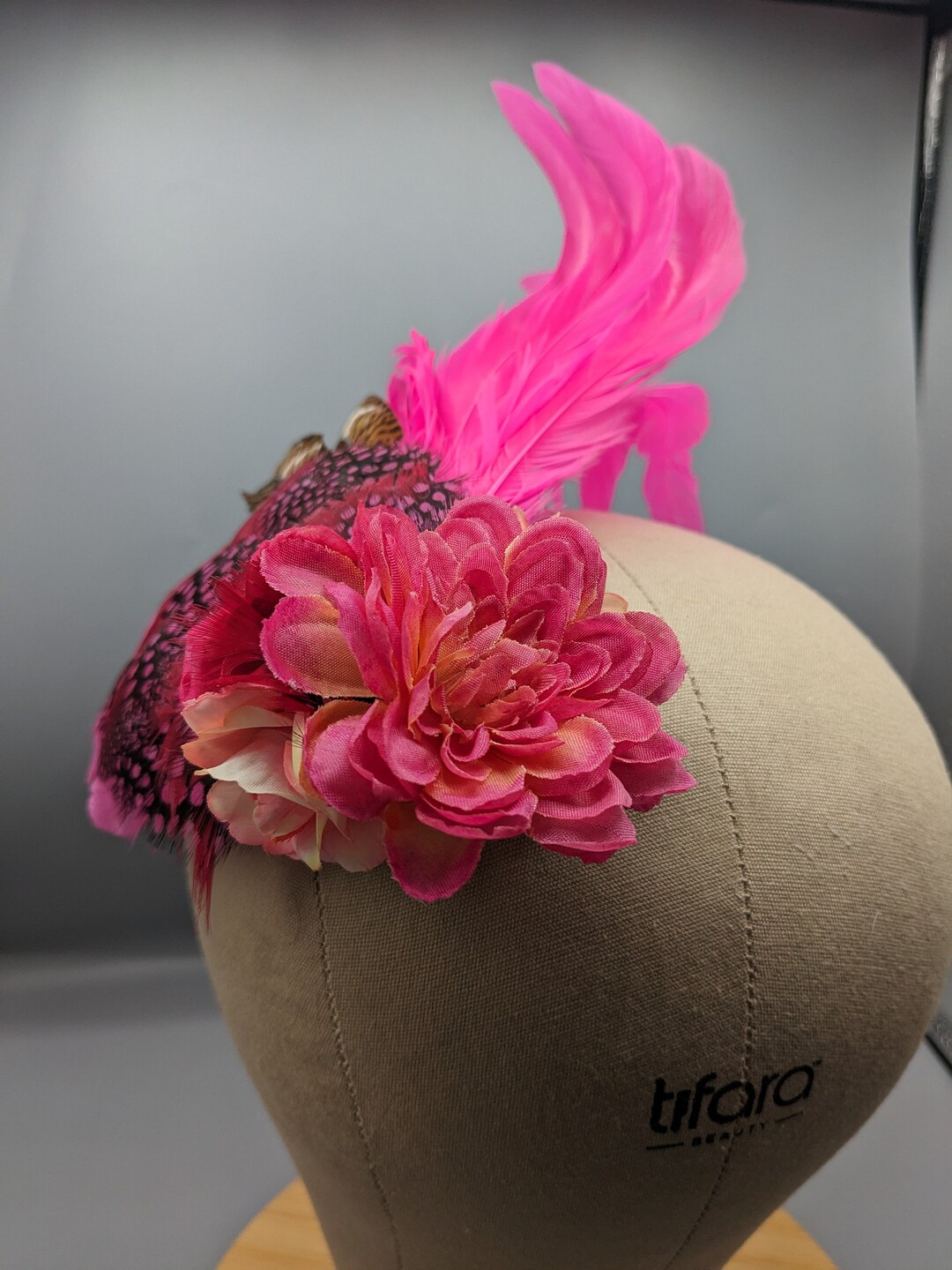 Hot Pink Feather Hair Clip - Etsy