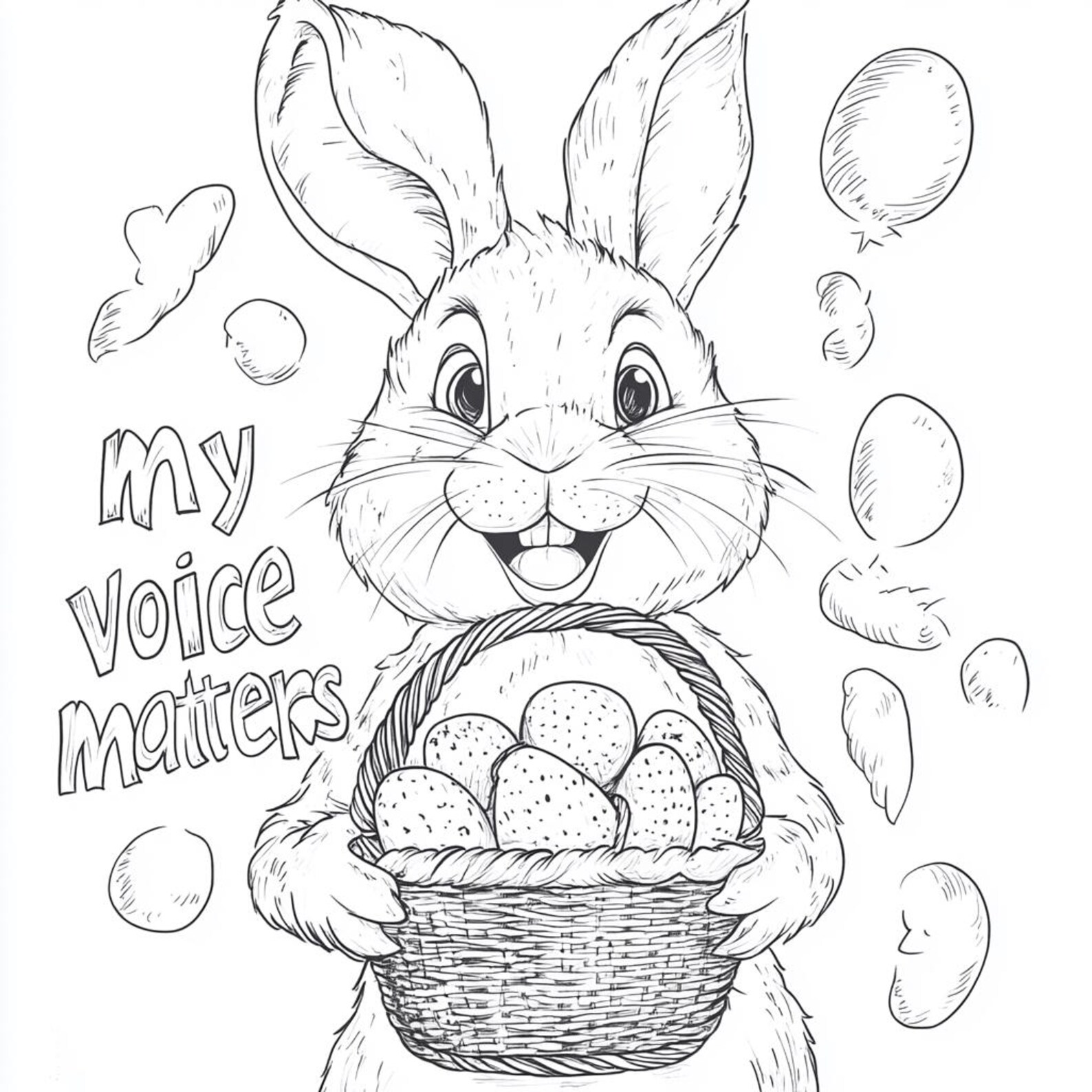 5 Easter Themed Positive Affirmations Kids Coloring Printables - Etsy