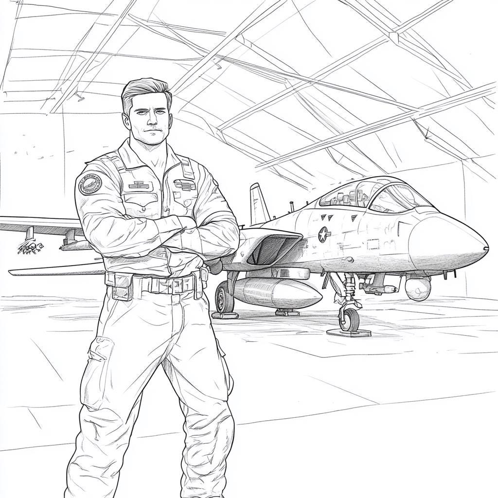 10 Fighter Pilot Themed Coloring Printables- Instant Download. - Etsy