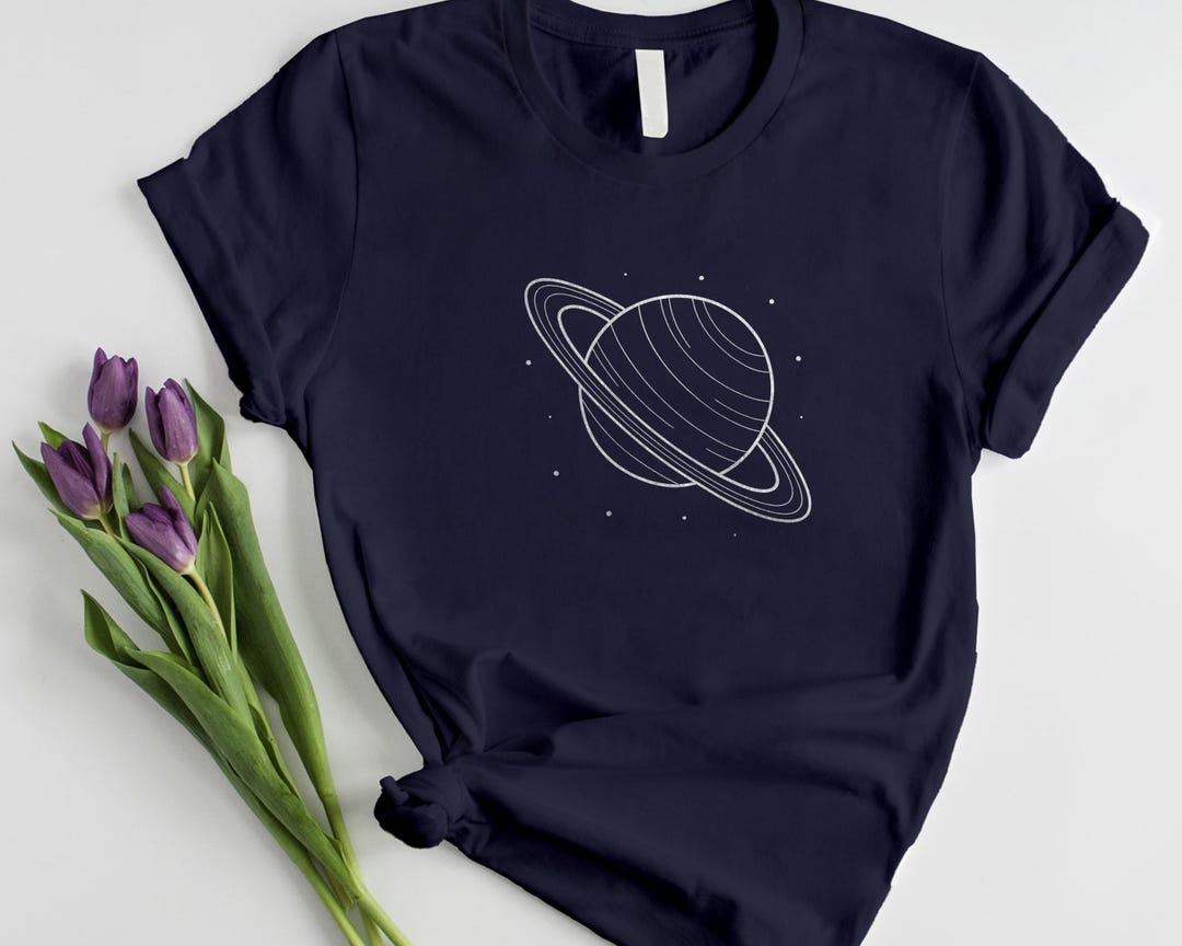 Retro Saturn Rings T-shirt, Space Saturn Shirt, Planet Lover Gift ...