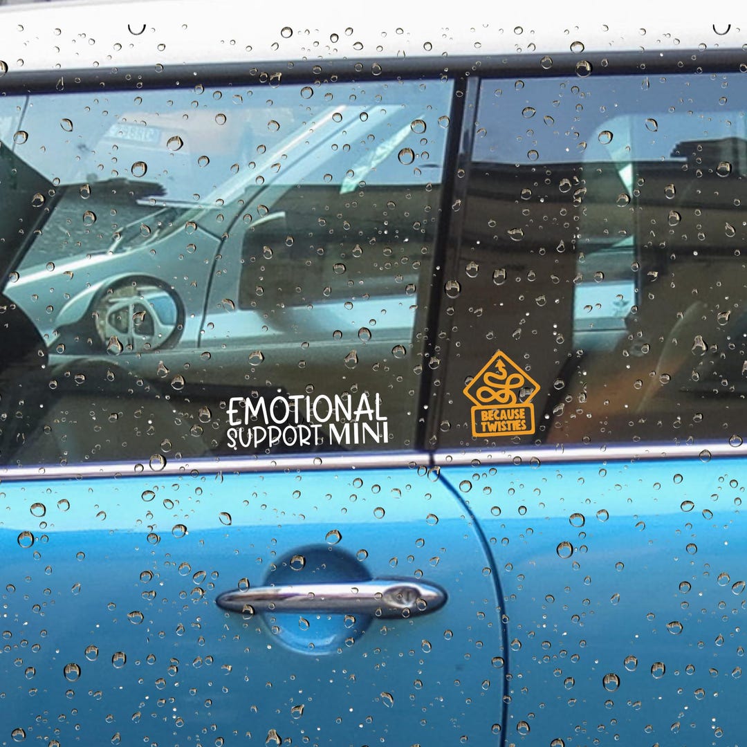 Funny Car Decals for MINI Cooper and Manual Cars: Vinyl Bumper Stickers ...