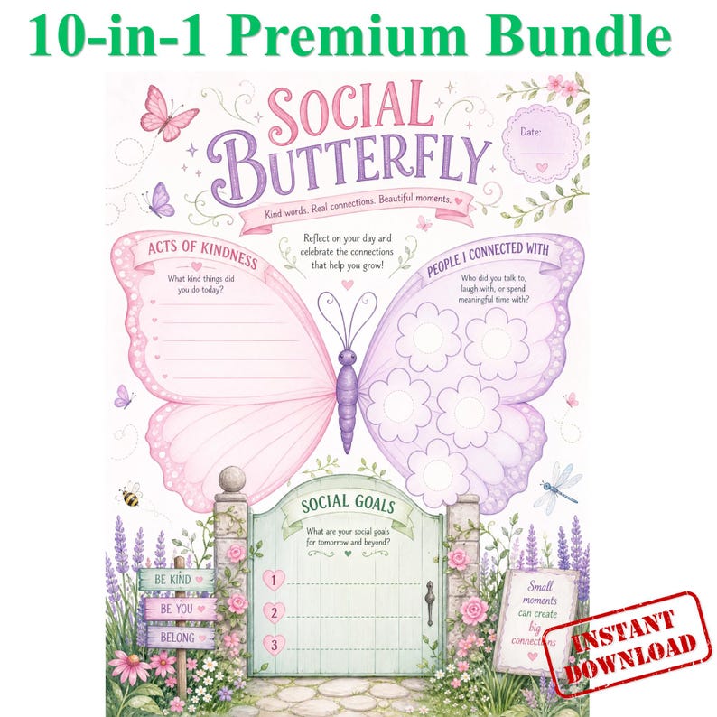 Kids Self Love Worksheet Bundle | Teen Confidence Building Activities ...