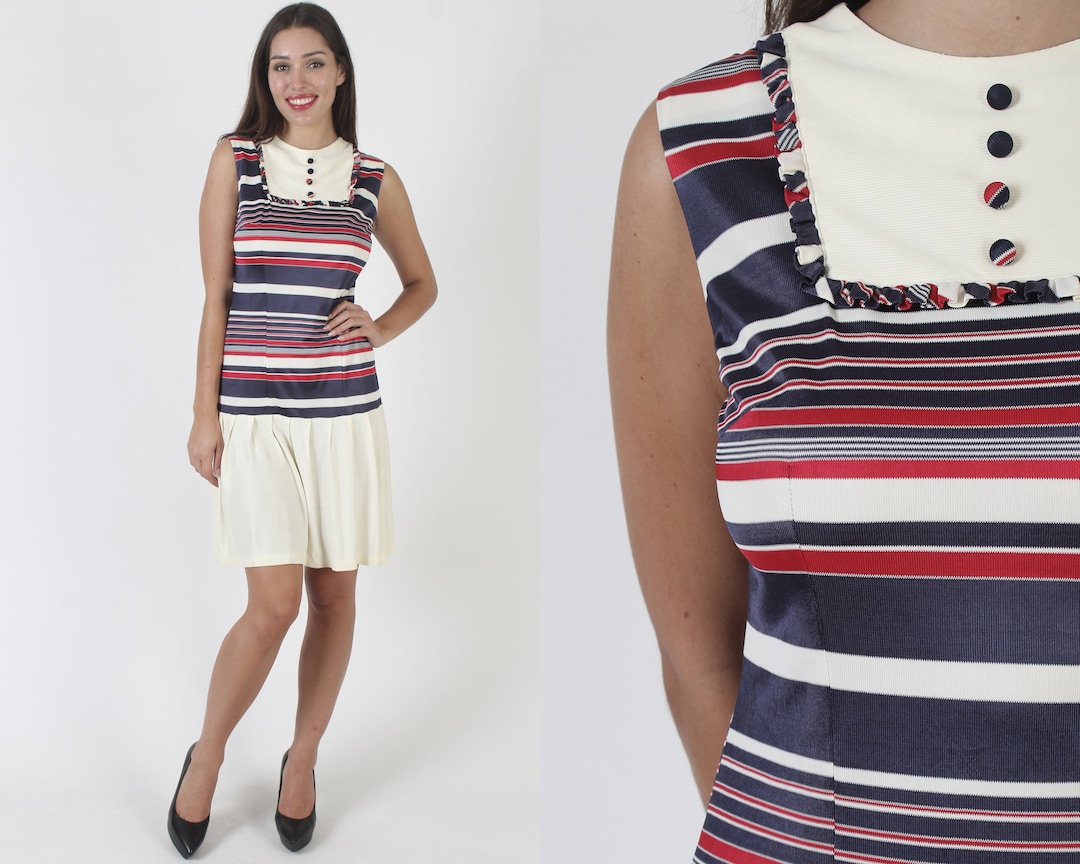 60s Mod Go Go Micro Mini Dress, Twiggy Inspired Short Scooter Frock ...