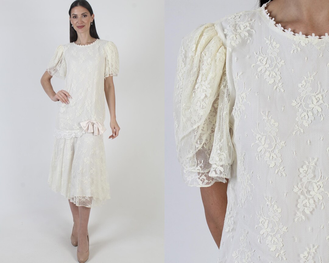 Vintage Lace Victorian Dress, Barbara Chodos Gown, Michael Marcella ...