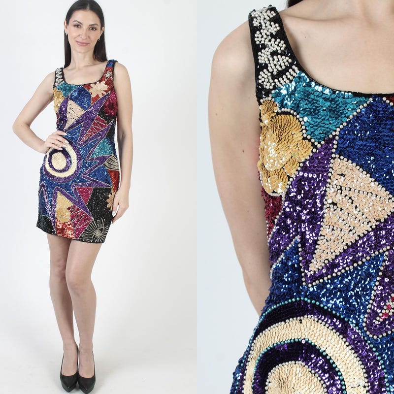 80s Mini Dress - Etsy