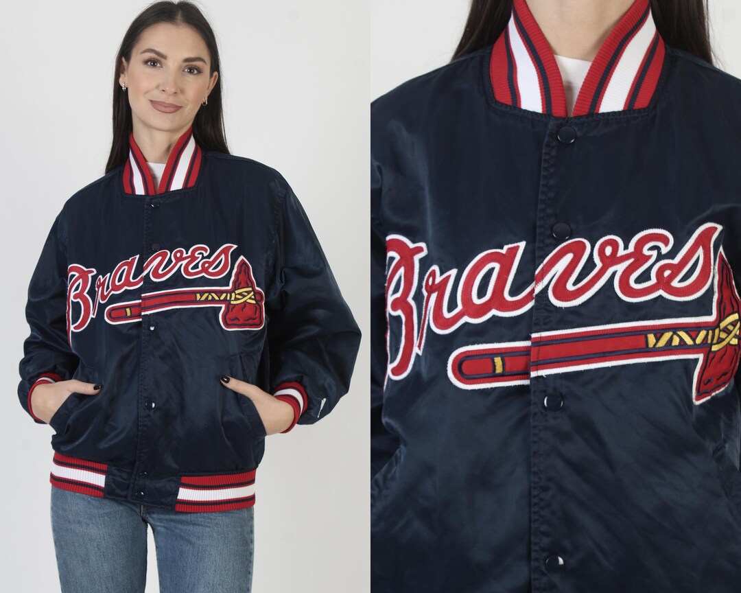 Atlanta Braves Starter Jacket, Diamond Collection MLB Baseball Bomber ...