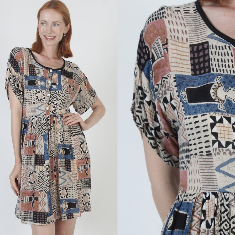 Patchwork Dress Pattern - Etsy