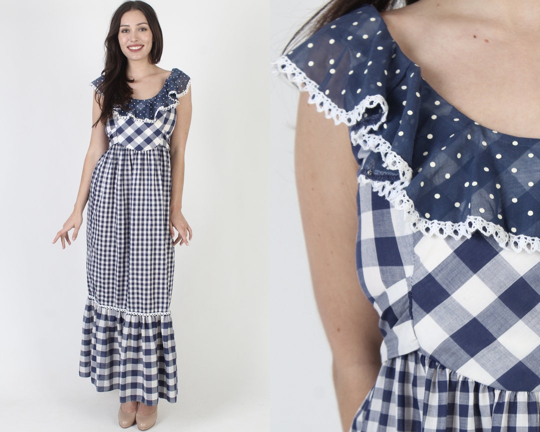 Young Innocent by Arpeja Dress / Bohemian Checkered Gingham Print ...