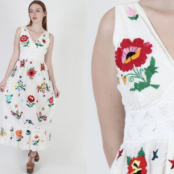 Mexican Fiesta White Dress - Etsy