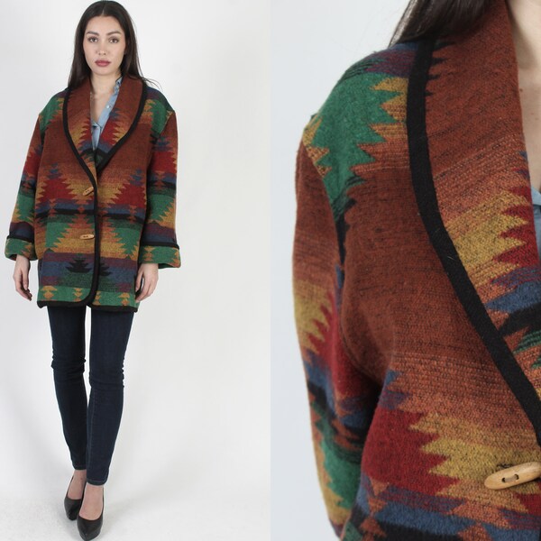 Native Print Jacket - Etsy