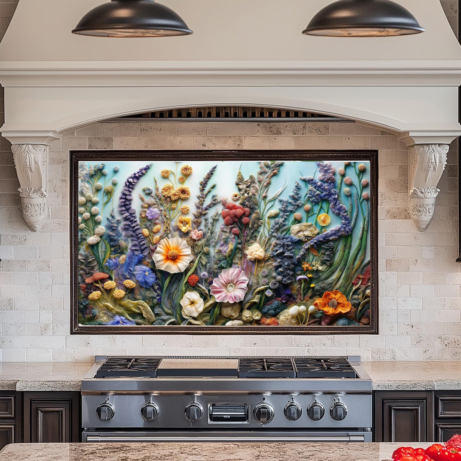 Tempered Glass Stove Backsplash Panel,stove Back Cover,kitchen Decor ...