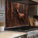Copper Deer Tempered Glass Kitchen Backsplash Behind Stove,stove ...