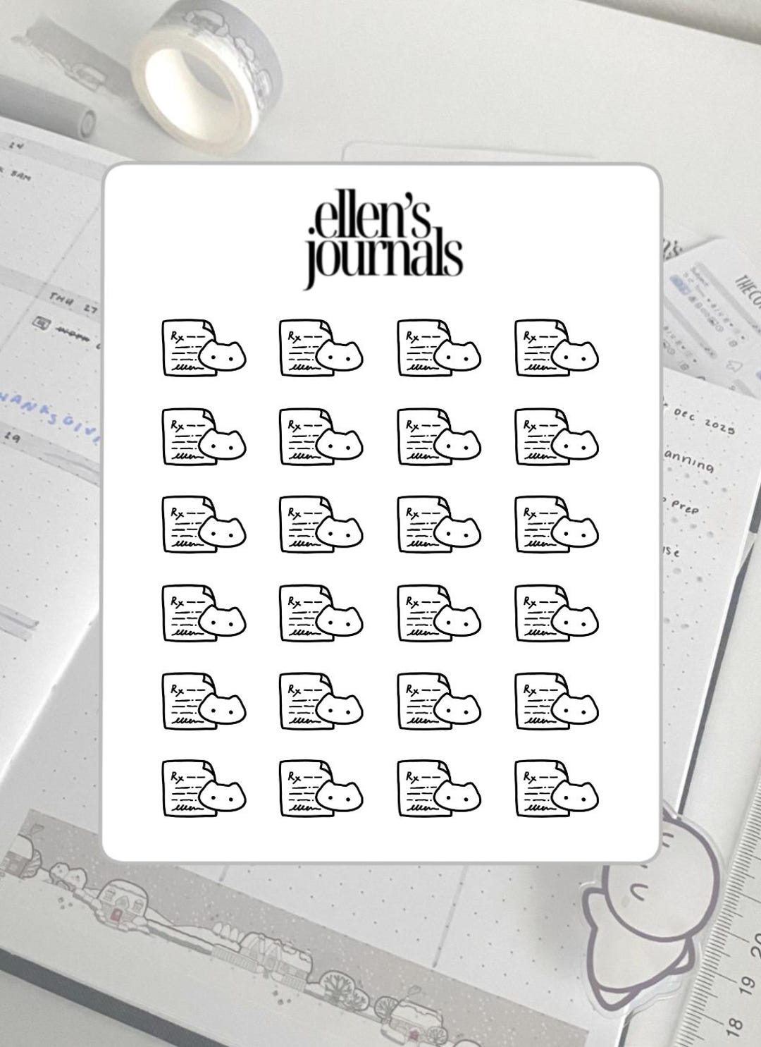 Rx Stickers - Etsy