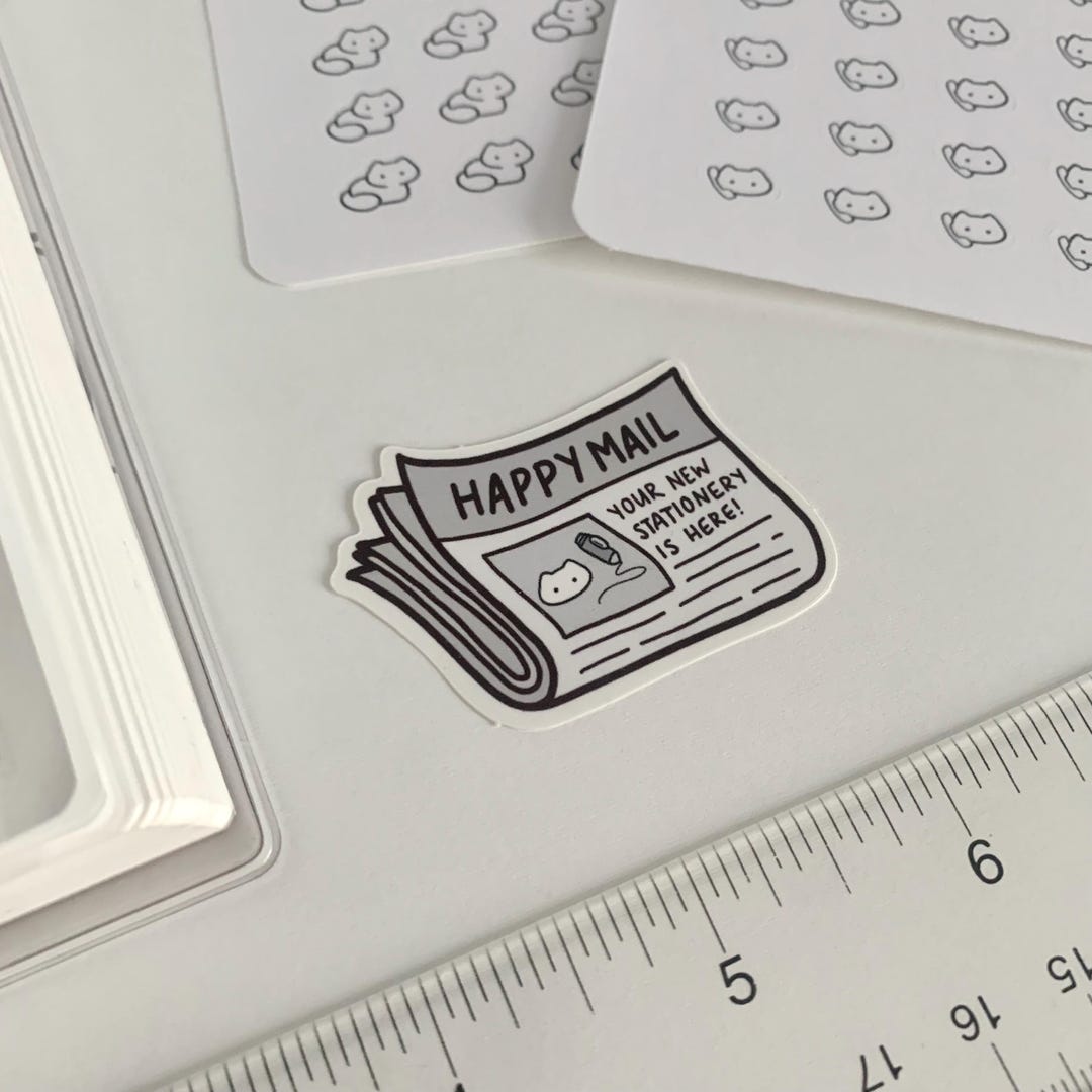 Newspaper - Vinyl Sticker - Etsy