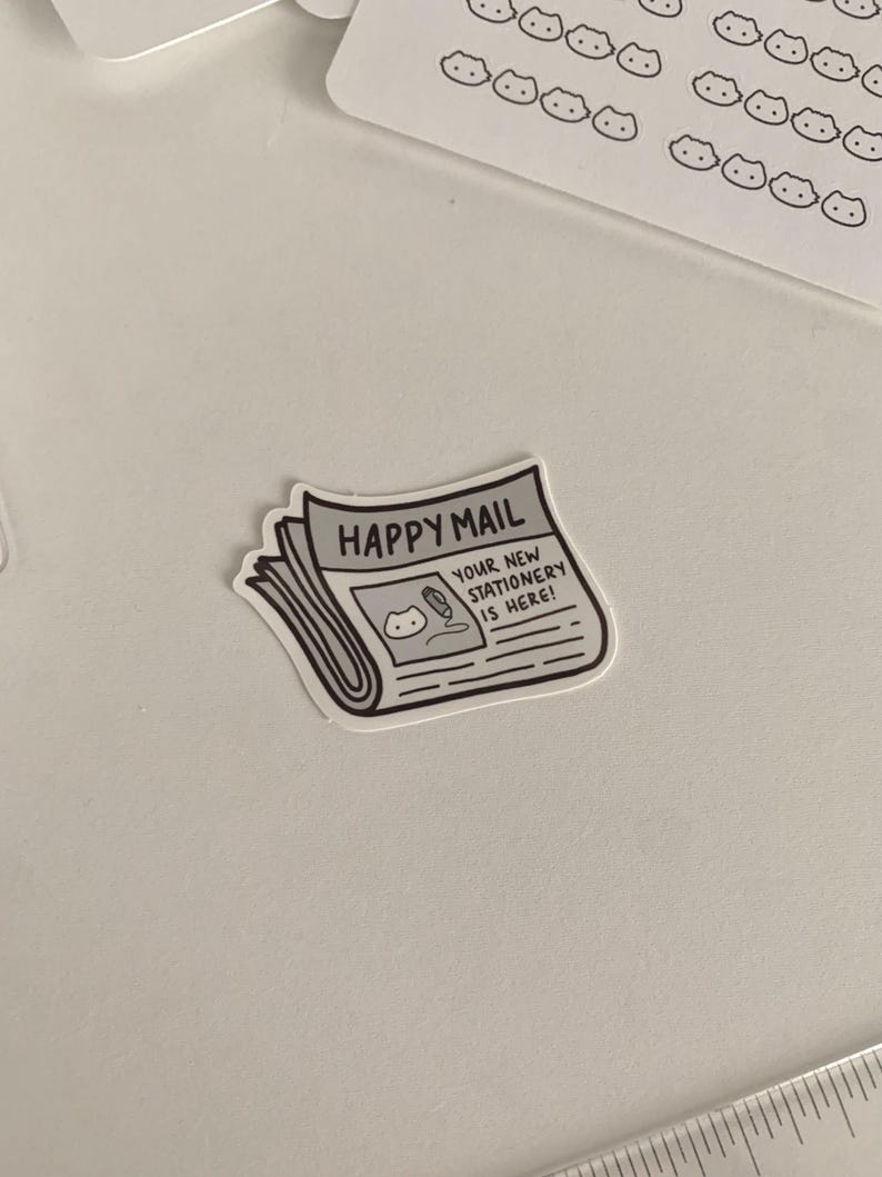 Newspaper - Vinyl Sticker - Etsy