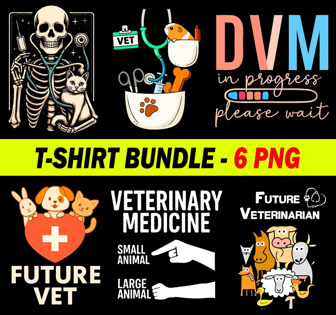 Vet Tech PNG, Cute Animal Clipart, Pet Clinic Digital Design - Etsy