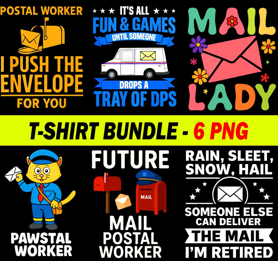 Postal Worker PNG Bundle: USPS Sublimation Design (digital Download ...