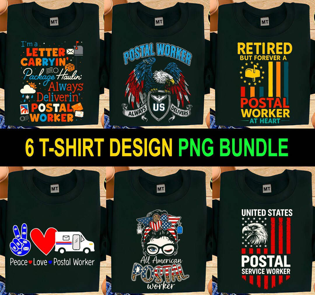 Postal Worker PNG Bundle, Mail Carrier Sublimation Design, Digital ...