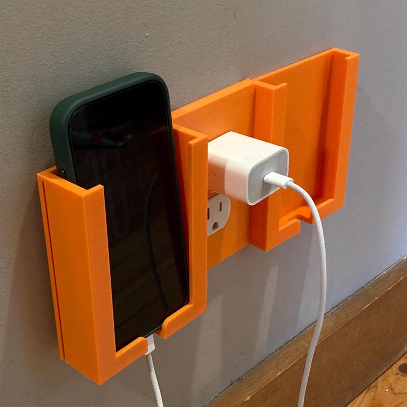 Wall Outlet Phone Shelf - Etsy
