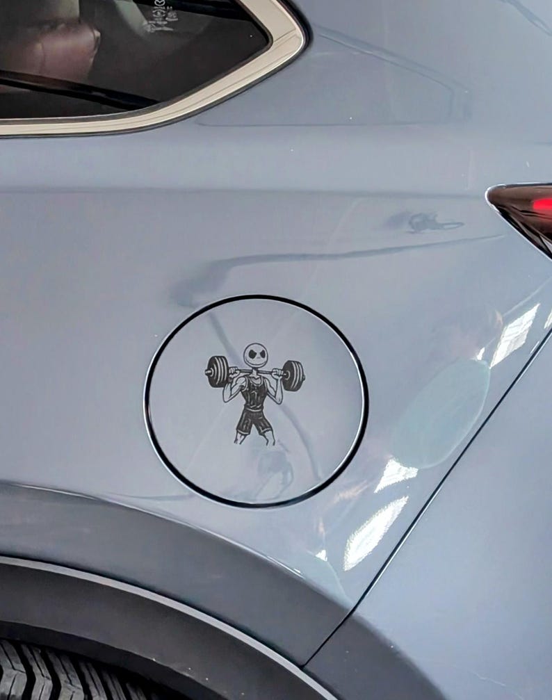 Jack Skellington Decal | Sally Lifting Car Sticker | Strong Women Vinyl ...