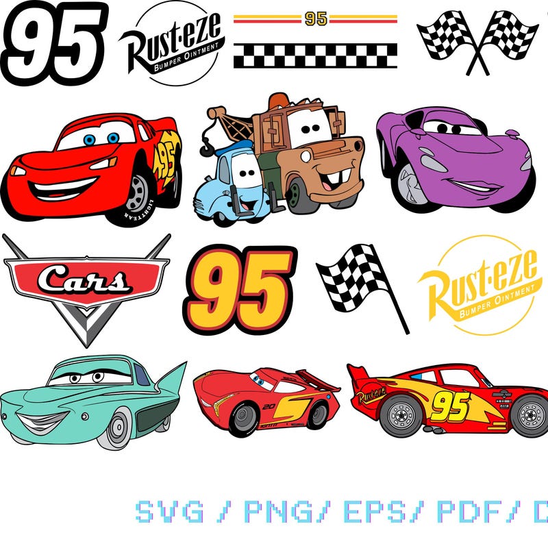 Cars Movie Car Track - Etsy