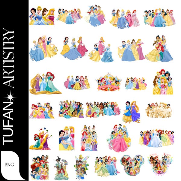 Princess Images Pdf - Etsy