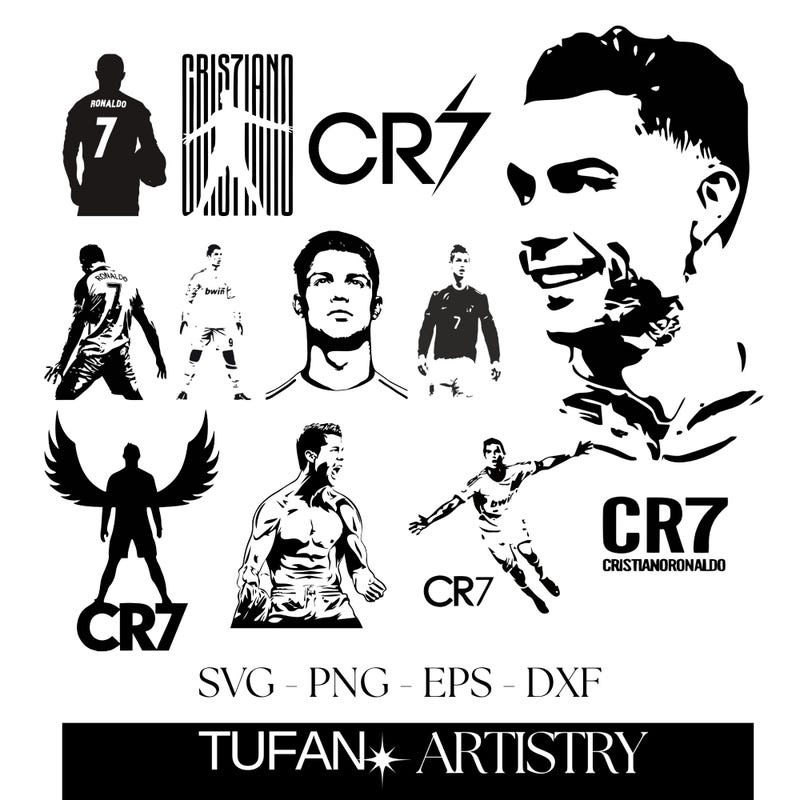 Cristiano Ronaldo Cr7 Svg - Etsy