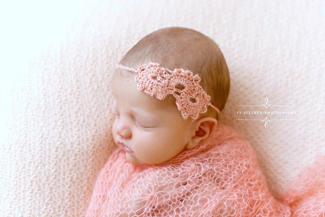 Pink Sunflower Mohair Knit Baby Wrap Newborn Photography - Etsy