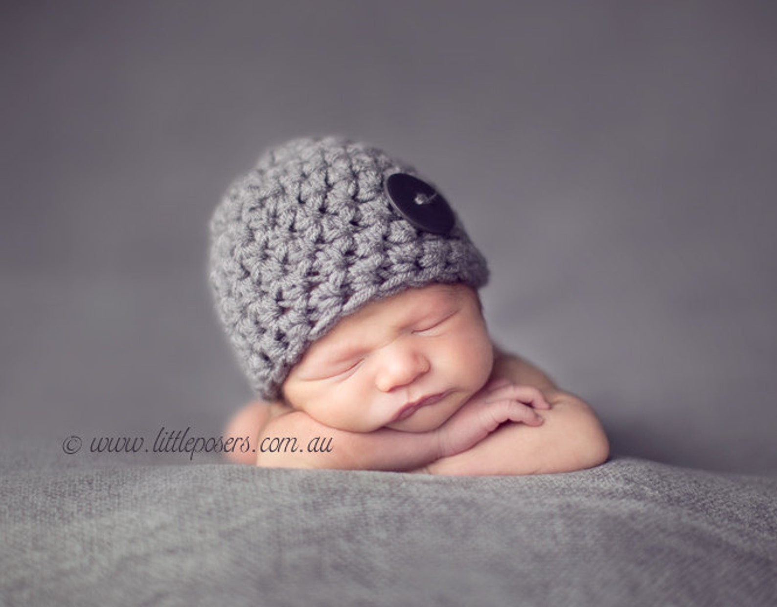 Little Mister Newborn Baby Beanie Hat in Grey - Etsy