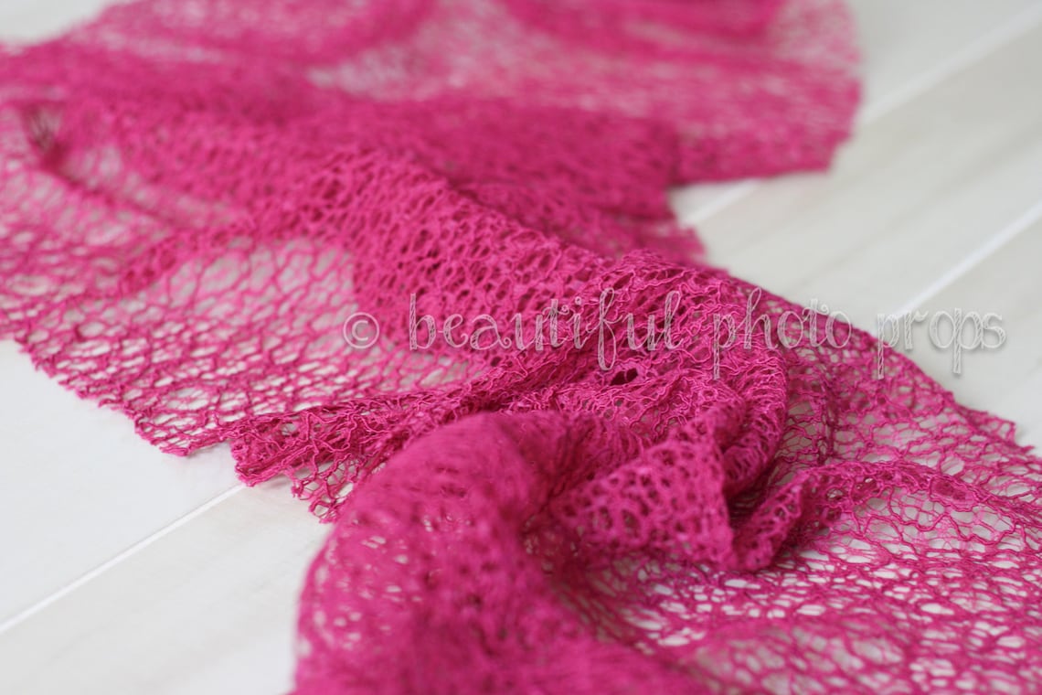 Fishnet Lace Wrap Newborn Photography Prop You Choose Color - Etsy