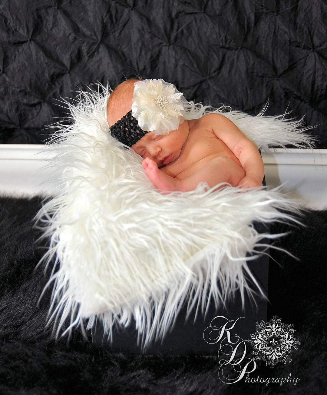 White Mongolian Faux Fur Rug Photography Photo Prop 27x20 Newborn Baby ...