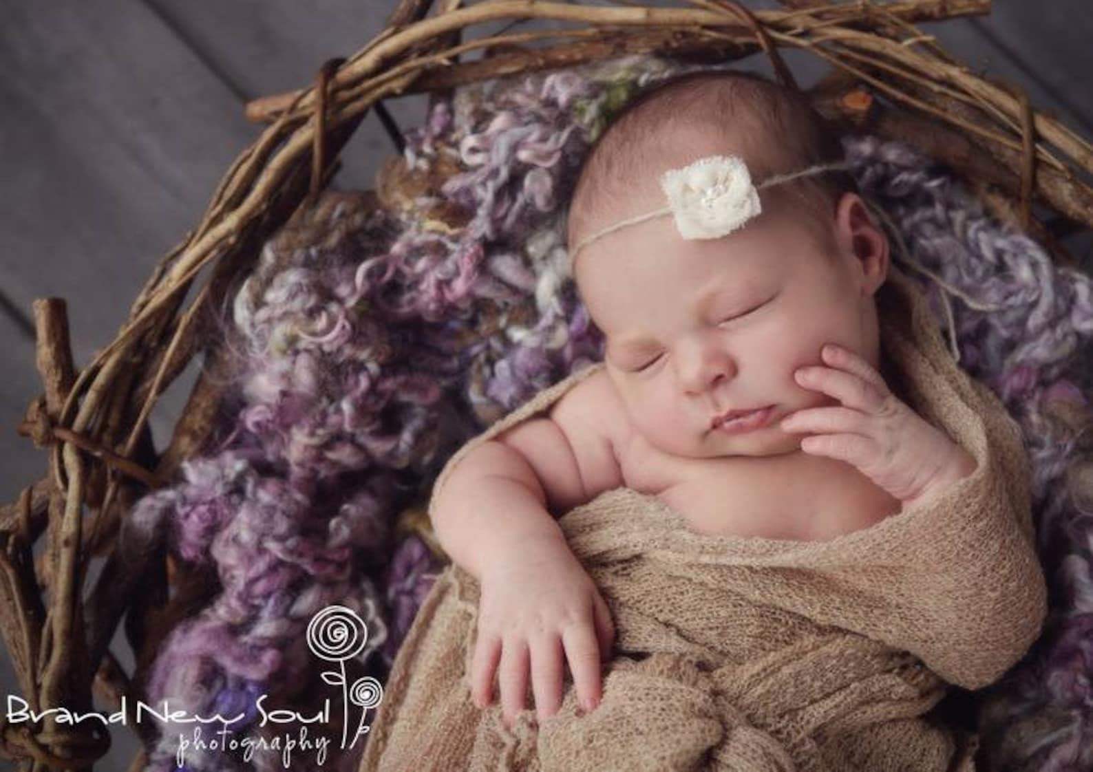 Natural Tan Stretch Knit Wrap Newborn Baby Photography - Etsy