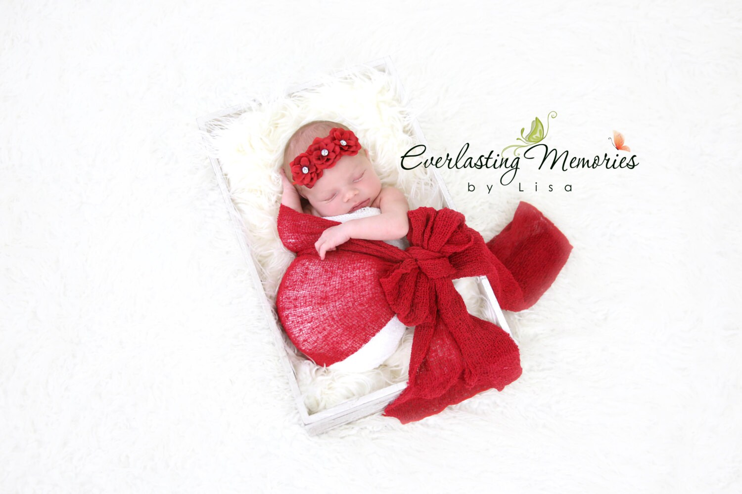 Red Stretch Knit Wrap Newborn Photography Prop | Etsy