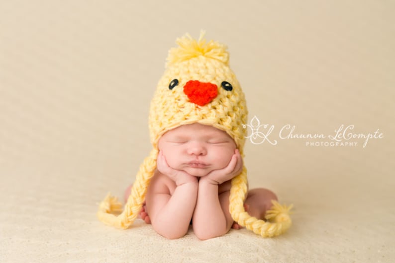 Baby Chick Peep Hat in Yellow - Etsy