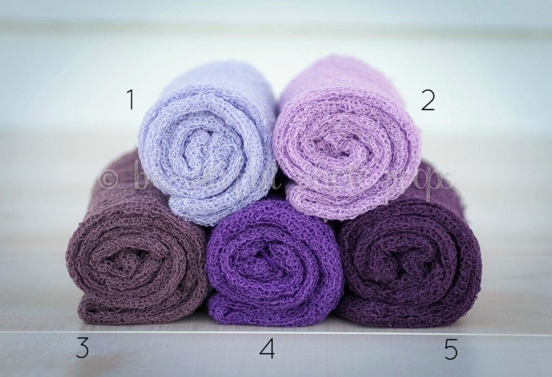 Stretch Knit Wraps in Purple Tones - Etsy