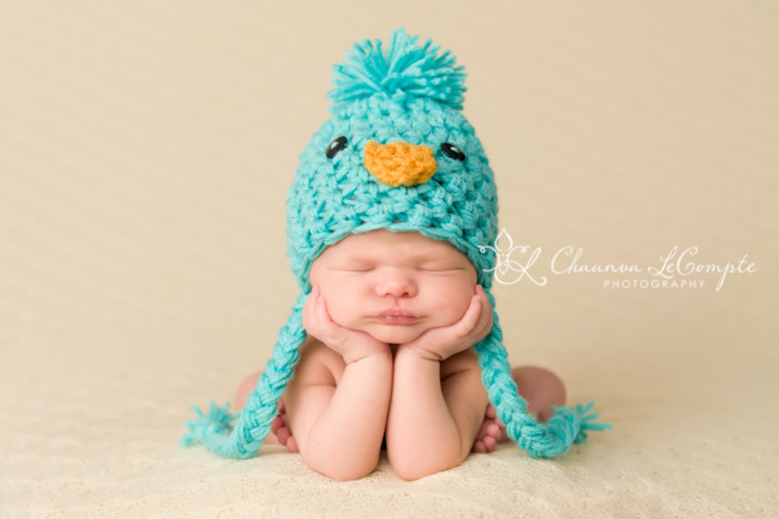 Baby Chick Peep Hat in Aqua - Etsy