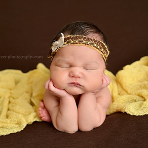 Mellow Yellow Stretch Knit Wrap Newborn Baby Photography Prop - Etsy