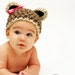Little Miss Baby Bear Newborn Teddy Hat in Brown - Etsy