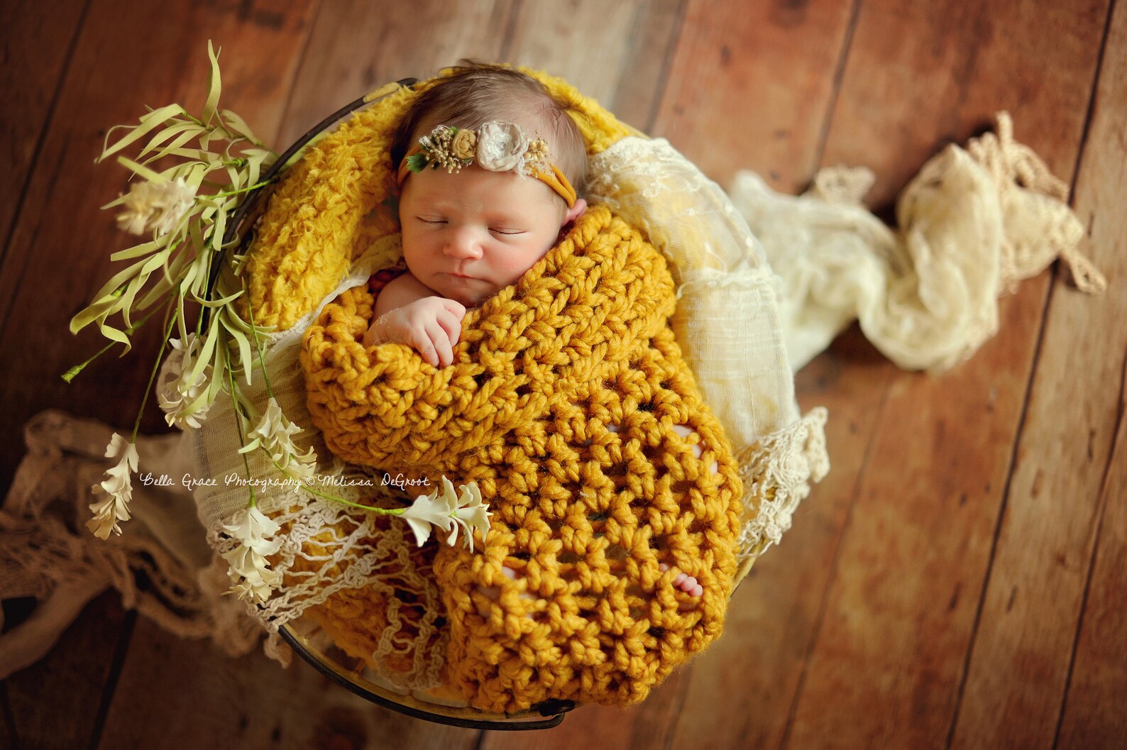 Chunky Newborn Cocoon in Mustard Yellow Photography Prop Swaddle - Etsy