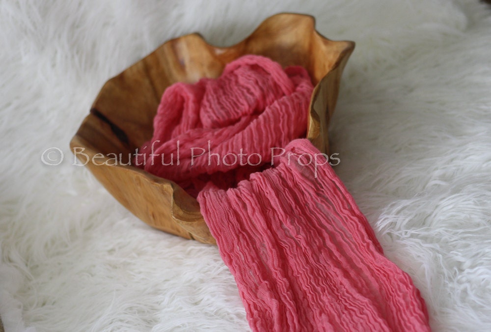 Pink Cheesecloth Baby Wrap Cheese Cloth Newborn Photography | Etsy