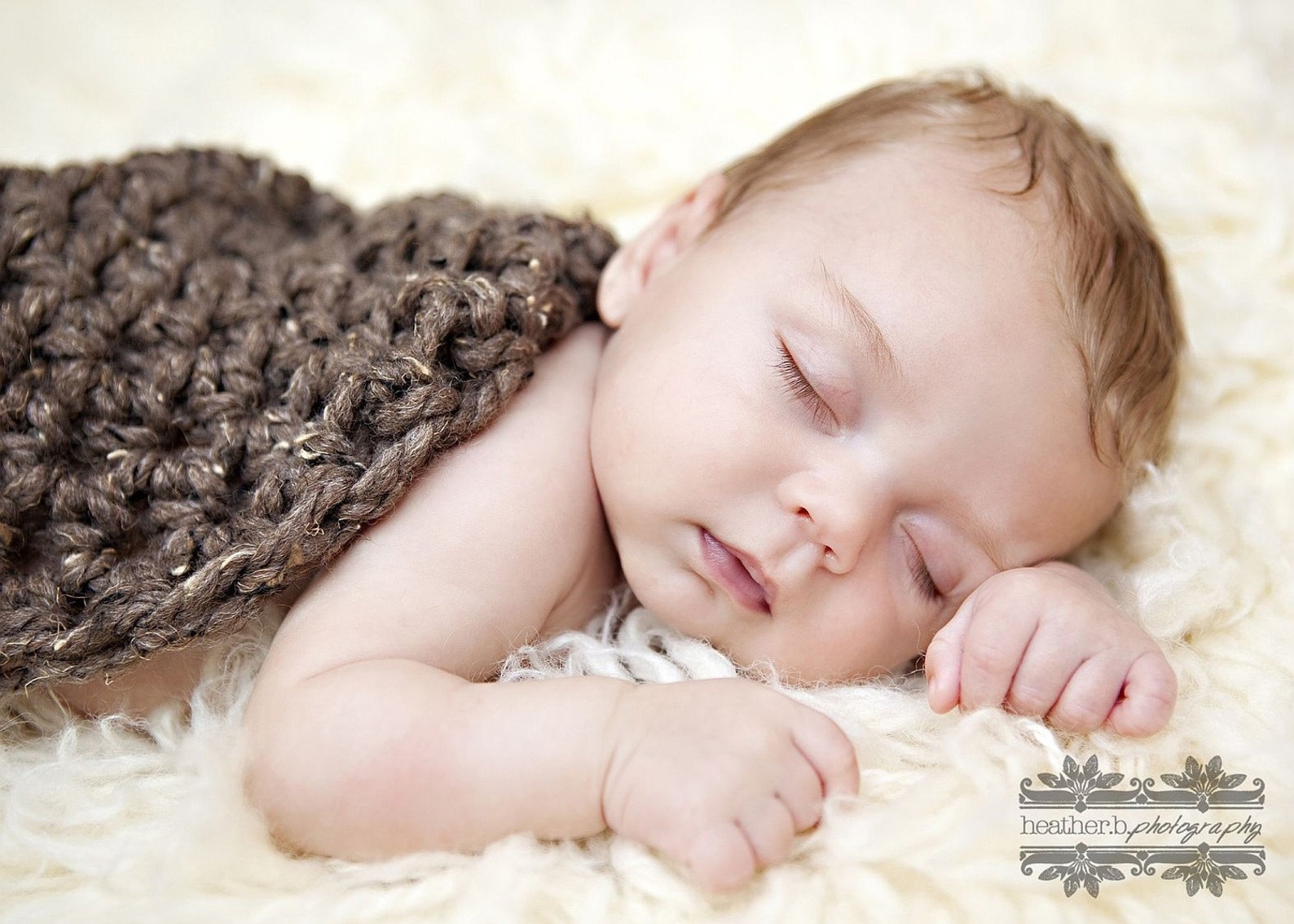 Barley Brown Newborn Baby Blanket Photo Prop | Etsy