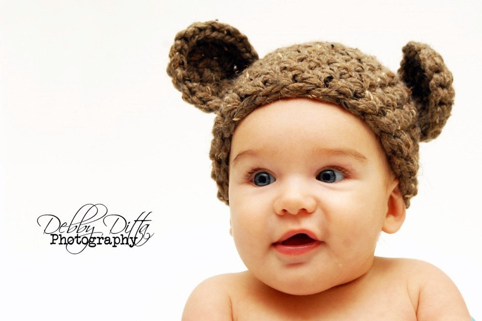 Handmade Newborn Teddy Bear Hat in Brown - Etsy