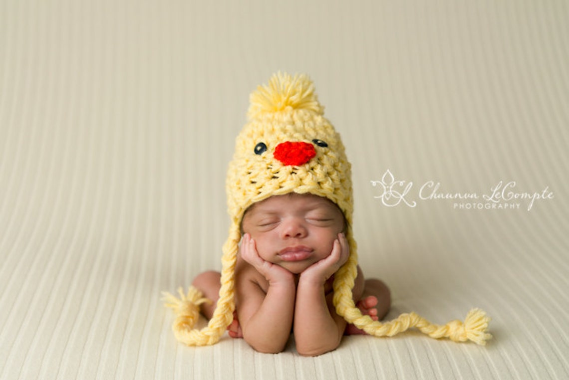 Baby Chick Peep Hat in Yellow - Etsy