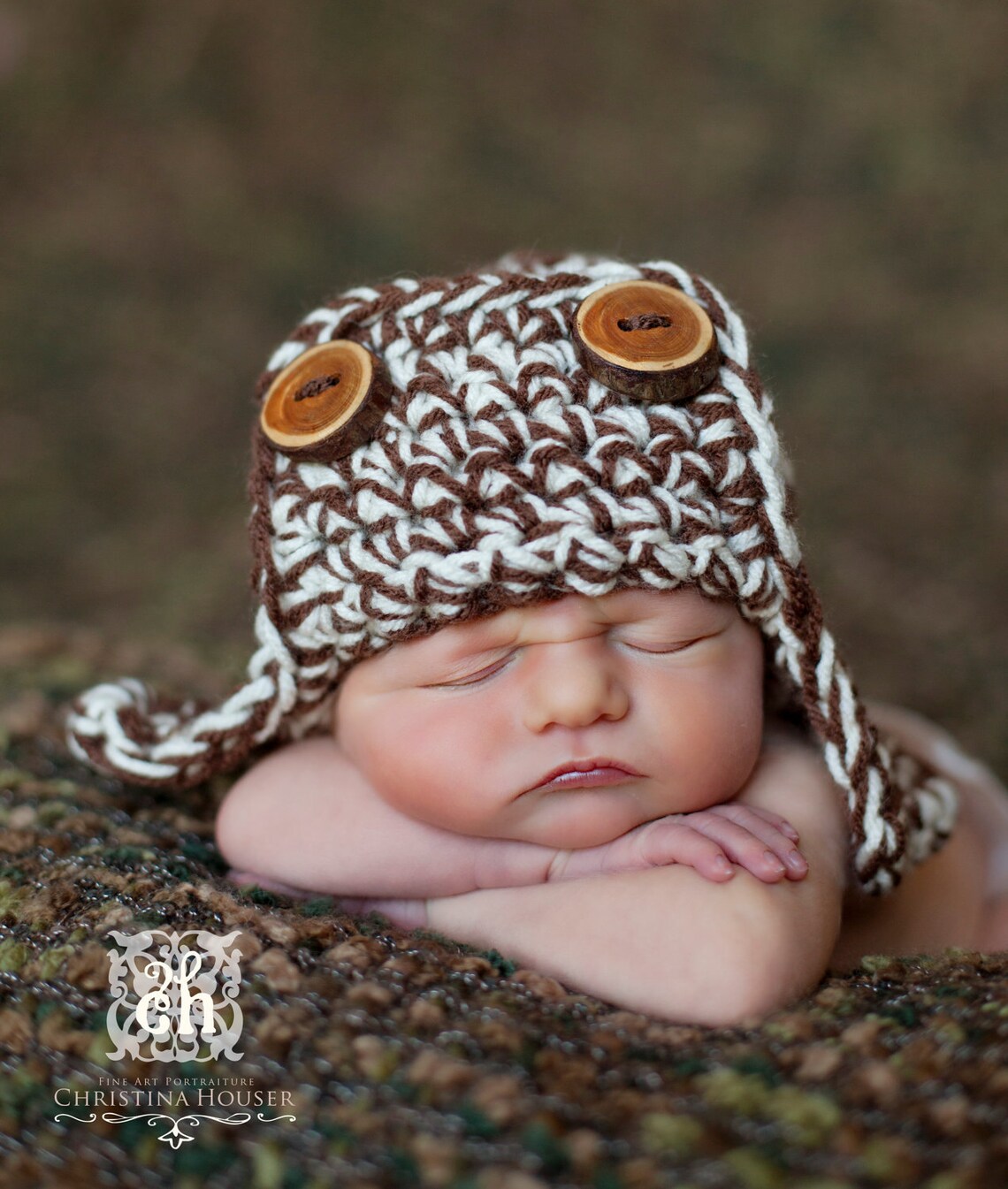 Brown White AVIATOR Bomber Hat Newborn Baby - Etsy