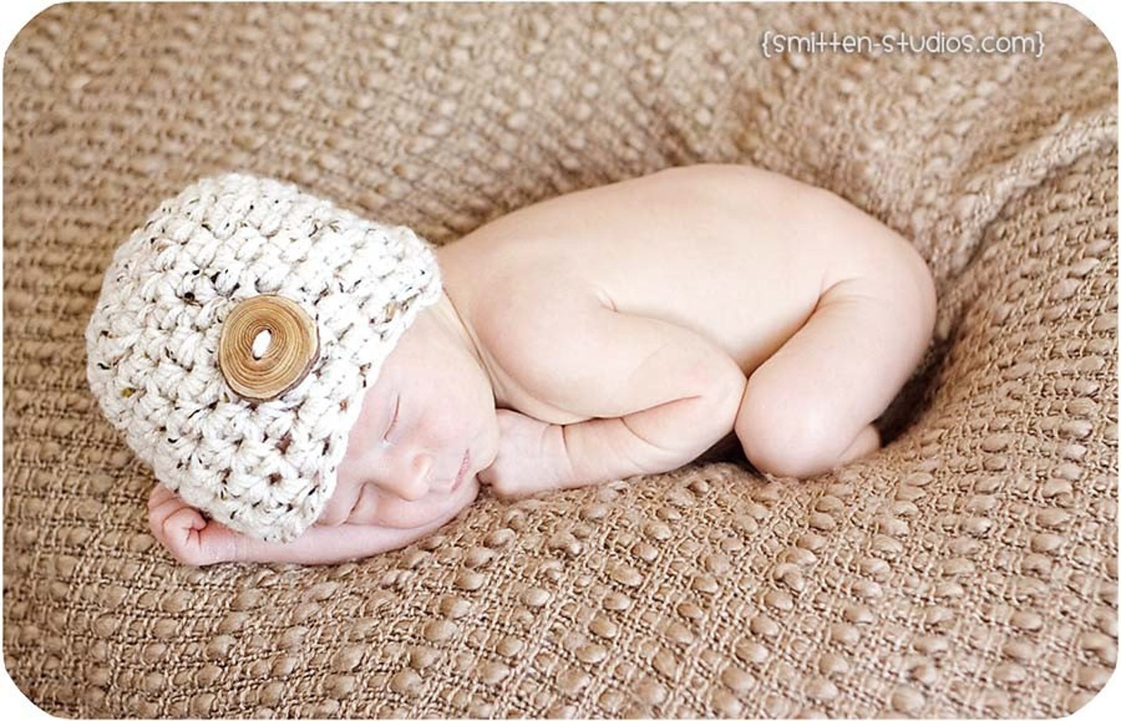 Newborn Baby Beanie Hat in Oatmeal Beige - Etsy