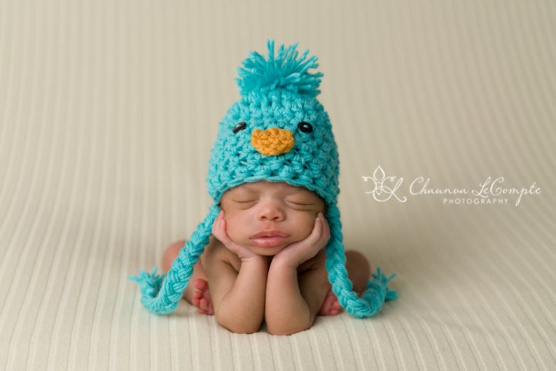 Baby Chick Peep Hat in Aqua - Etsy