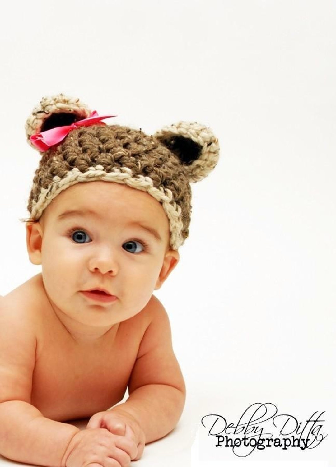 Little Miss Baby Bear Newborn Teddy Hat in Brown - Etsy