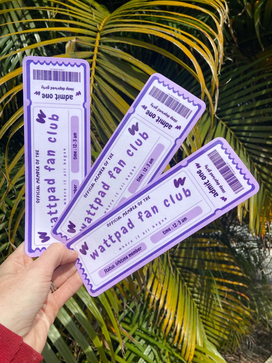 Hand Drawn WATTPAD Club Member Bookmark / Laminated / Sturdy / Book ...