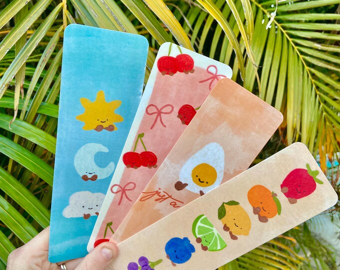 Hand Drawn Adorable Jellycat Inspo Bookmark / Laminated / Sturdy / Book ...